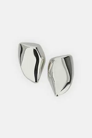 Bottega Veneta Small Prisma Earrings - Silver