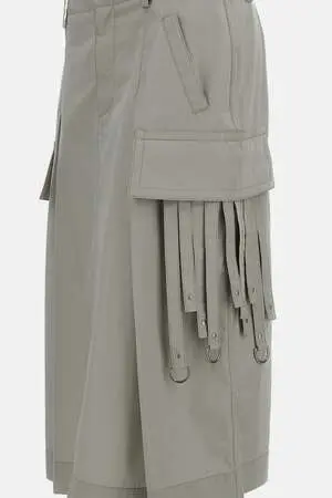 DURAZZI MILANO Straight Cargo Skirt - Grey