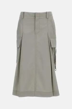 DURAZZI MILANO Straight Cargo Skirt - White