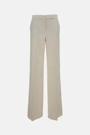 Max Mara Badesse Linen Palazzo Trousers - Beige