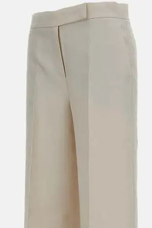 Max Mara Badesse Linen Palazzo Trousers - Beige