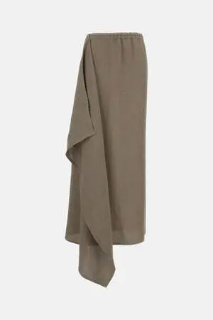 Dusan Long Sarong Skirt - Beige