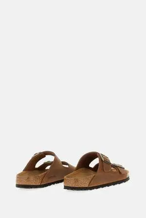 BIRKENSTOCK Arizona Oiled Leather Sandals - Brown