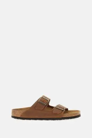 BIRKENSTOCK Arizona Oiled Leather Sandals - Brown