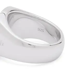 Tom Wood Cushion Ring Satin - Silver