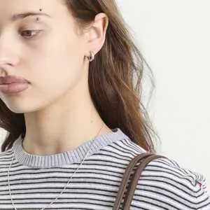 Tom Wood Beck Hoops Earrings - Silver