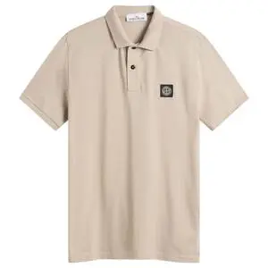 Stone Island Patch Logo Polo - Desert
