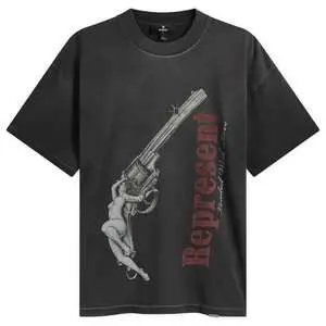 REPRESENT Loaded With Love T-shirt - Stained Black