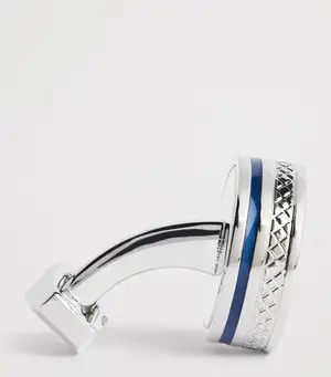 Tateossian Palladium-plated Septa Gear Cufflinks