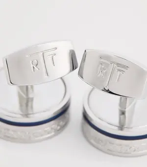 Tateossian Palladium-plated Septa Gear Cufflinks
