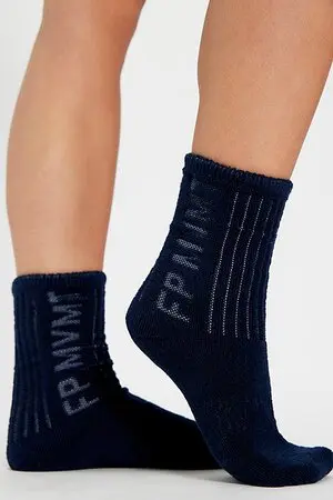 Free People Terry Recovery Socks - Navy