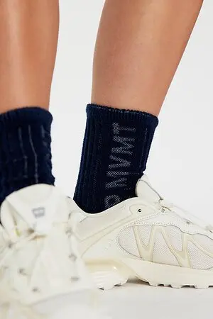 Free People Terry Recovery Socks - Navy