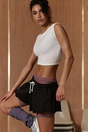 Free People Flutter Shorts - Black
