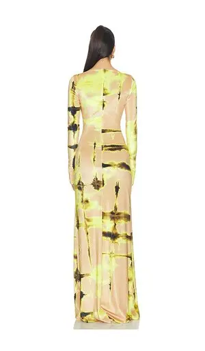 Lapointe Boatneck Gown - Nude