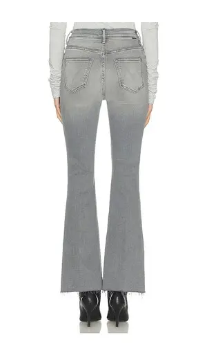 MOTHER High Waisted Weekend Fray Jeans - Grey