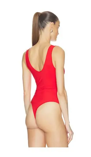 AGOLDE Tora Bodysuit - Red