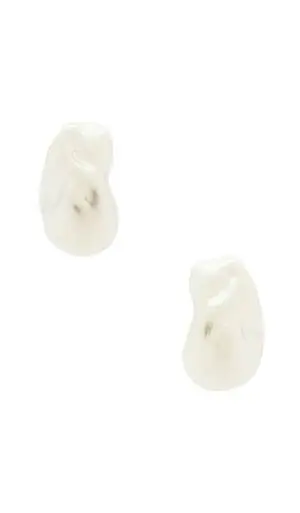 Lele Sadoughi Worth Ave Button Earrings - Ivory