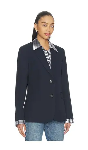 Rag & Bone Frank Poplin Combo Blazer