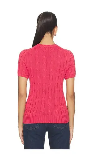 Polo Ralph Lauren Short Sleeve Cable Knit Pullover Sweater