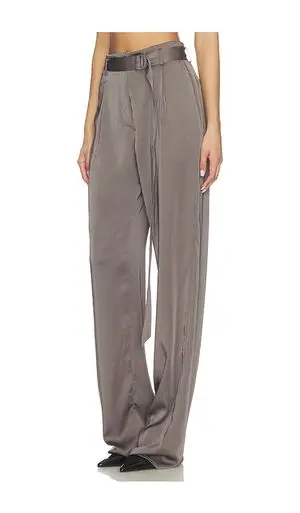 Lapointe Belted Pant - Grey