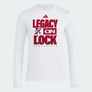 Adidas Louisville Cardinals Selection Sunday Pregame Long-sleeve Tee - White / Multi