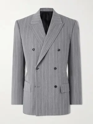 Bottega Veneta Pinstriped Wool Blazer