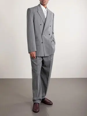 Bottega Veneta Pinstriped Wool Blazer
