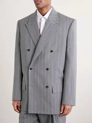 Bottega Veneta Pinstriped Wool Blazer