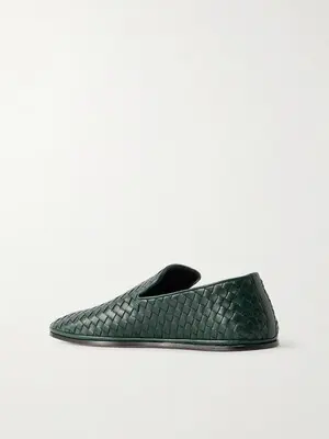 Bottega Veneta Intrecciato Leather Loafers