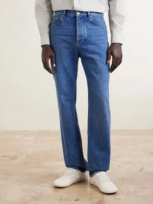 Bottega Veneta Straight-leg Organic Jeans - Blue