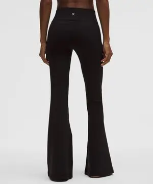 Lululemon Groove High-rise Ribbed Wide-flare Pant
