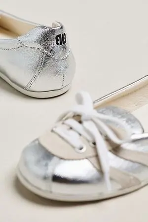 BIBI LOU Lace-up Sneaker Flats - Silver