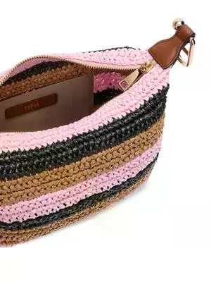 Furla Tonie Striped Shoulder Bag