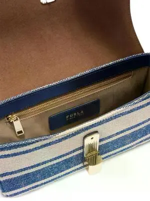 Furla Iride Striped Crossbody Bag - Blue