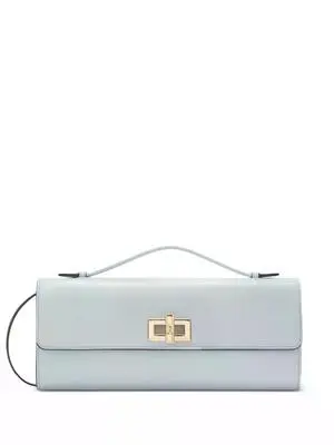Furla Twist-lock Leather Clutch Bag