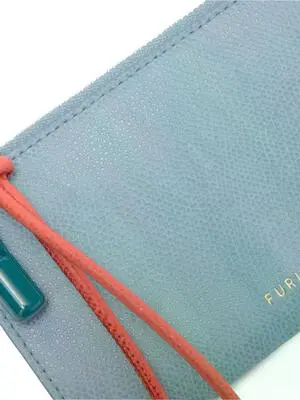 Furla Leather Zip Clutch