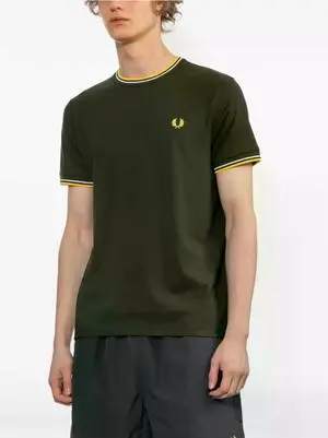 Fred Perry Logo-embroidered T-shirt - Green