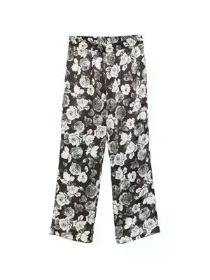 ERNEST W. BAKER Floral-print Trousers - Black