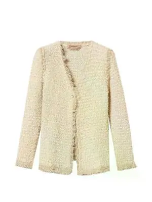 TWINSET Frayed Bouclé Jacket