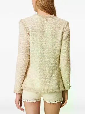 TWINSET Frayed Bouclé Jacket