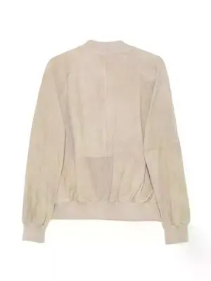ARMA Dion Zipped Suede Jacket - Neutrals