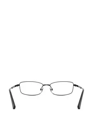 Emporio Armani Rectangle-frame Titanium Eyeglasses - Black