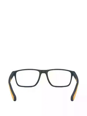 Emporio Armani Rectangle-frame Logo Glasses - Blue