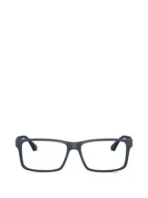 Emporio Armani Rectangle-frame Glasses - Blue