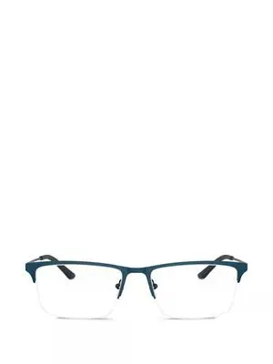 Emporio Armani Rectangle-frame Eyeglasses - Blue