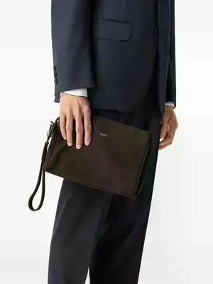 Zegna Logo-detail Zip-fastening Pouch