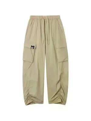 Izzue Cargo Drawstring Trousers - Neutrals