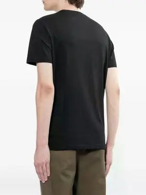 Fred Perry Logo-embroidered T-shirt - Black