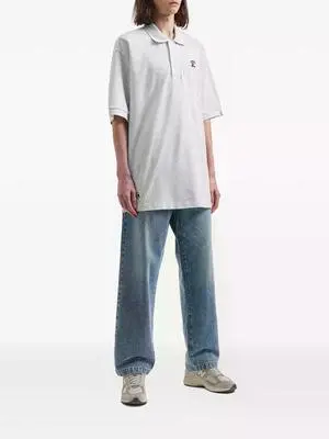 FINGERCROXX Logo-appliqué Polo Shirt