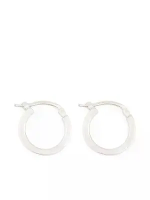 MAISON MARGIELA Logo-engraved Hoop Earrings